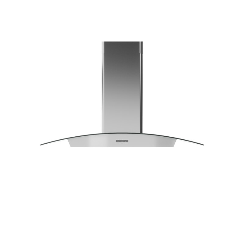 Buy Brisas Curved Glass Chim. Wall, 36in, LED, 600 CFM w/ACT | BMIE36CG