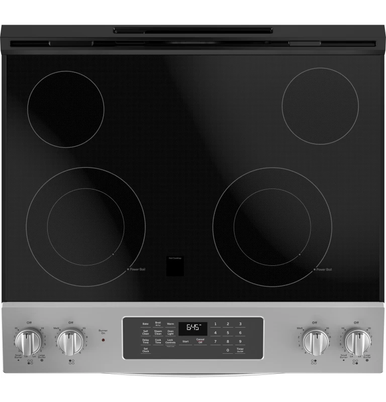 Buy GE 30" Slide-In Electric Range | JS645SLSS