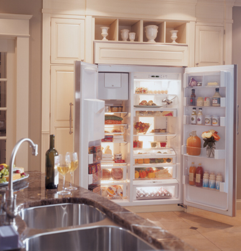 Buy Monogram GE 48 Built In Side by Side Refrigerator with Dispenser ZISB480DR